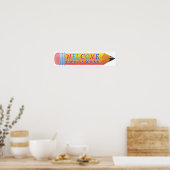 Giant Pencil School Banner Poster | Zazzle