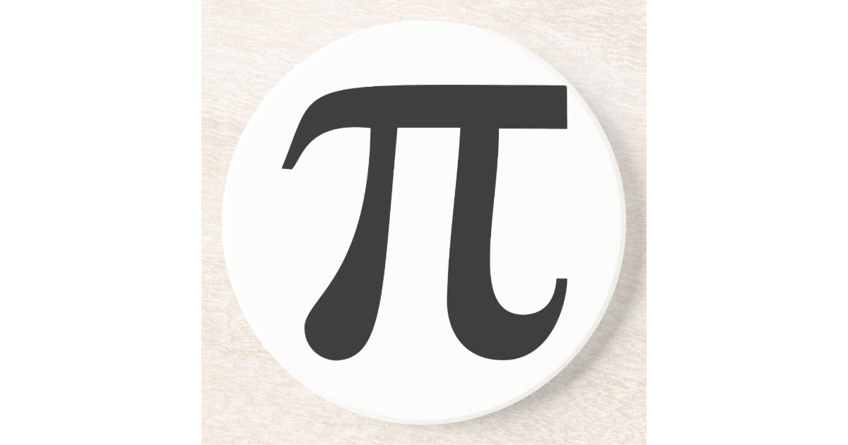 Giant "Pi" Symbol Coaster | Zazzle
