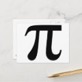 Giant "Pi" Symbol Postcard | Zazzle
