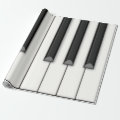 Giant Piano Keyboard on a Roll of Paper (black) | Zazzle
