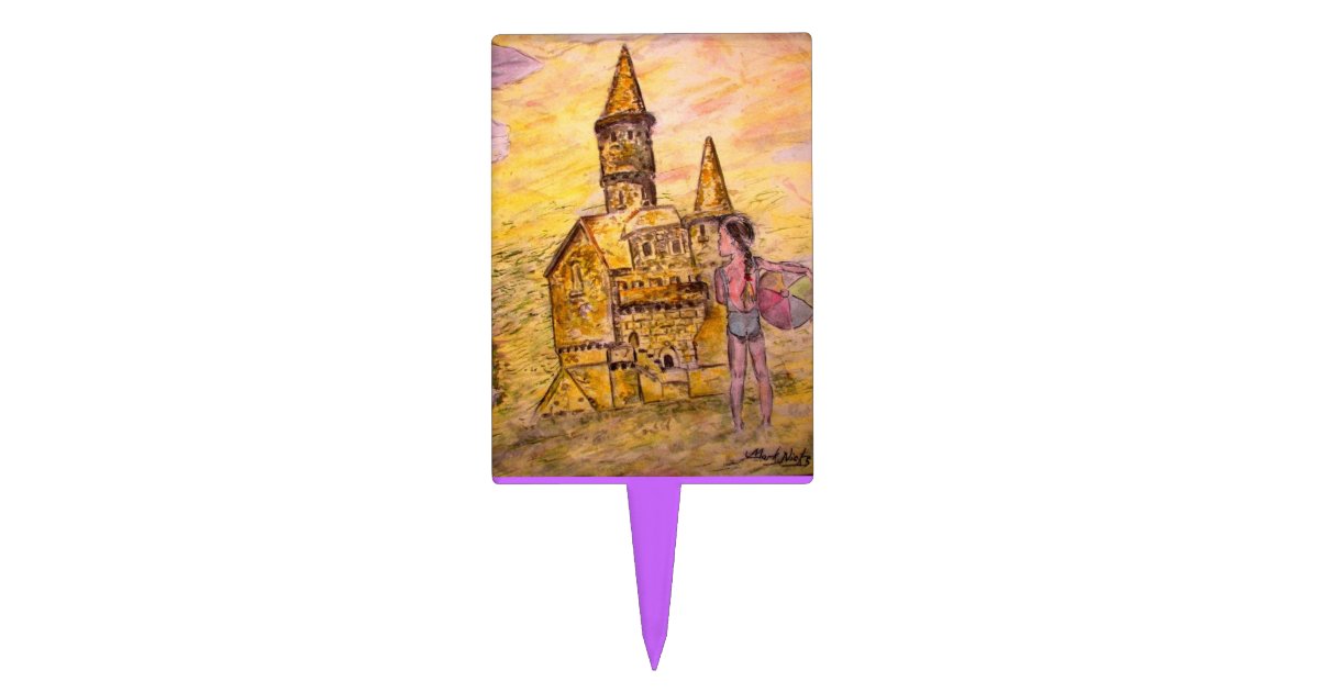 Giant Sandcastle Cake Topper | Zazzle