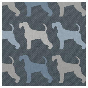 Schnauzer Dog Fabric | Zazzle