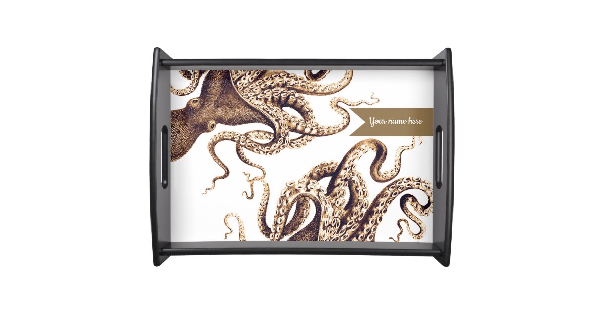 Giant Sea Squid Serving Tray | Zazzle
