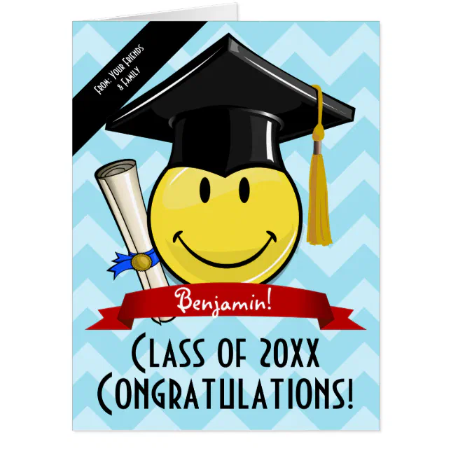Giant Smile Graduation Congratulations Card | Zazzle