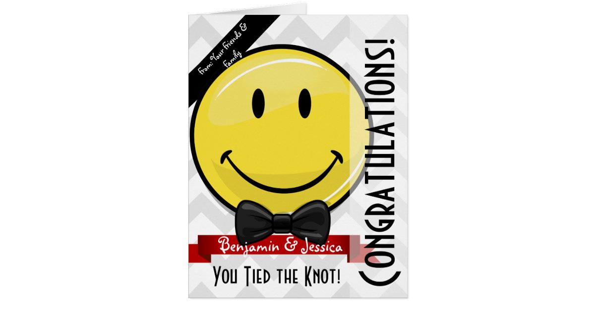Giant Smile Marriage Congratulations Big Card | Zazzle.com