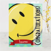 Giant Smiling Congratulations Big Greeeting Card | Zazzle