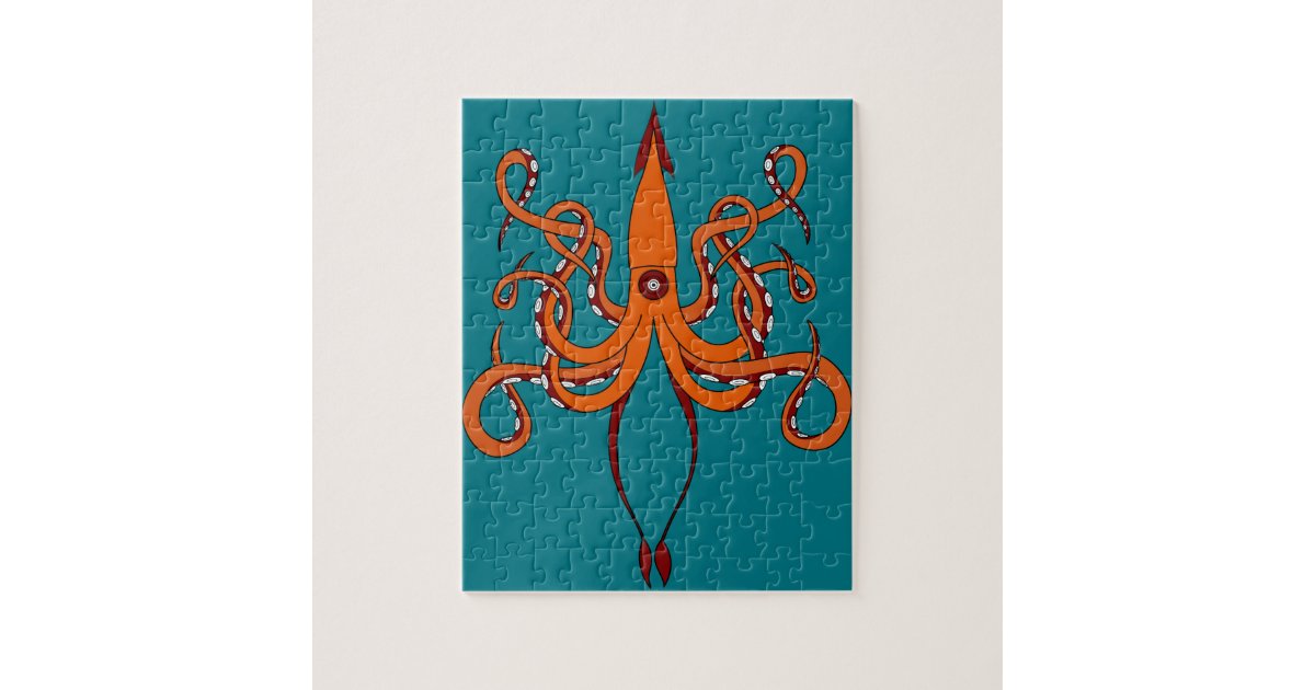 giant squid jigsaw puzzle | Zazzle
