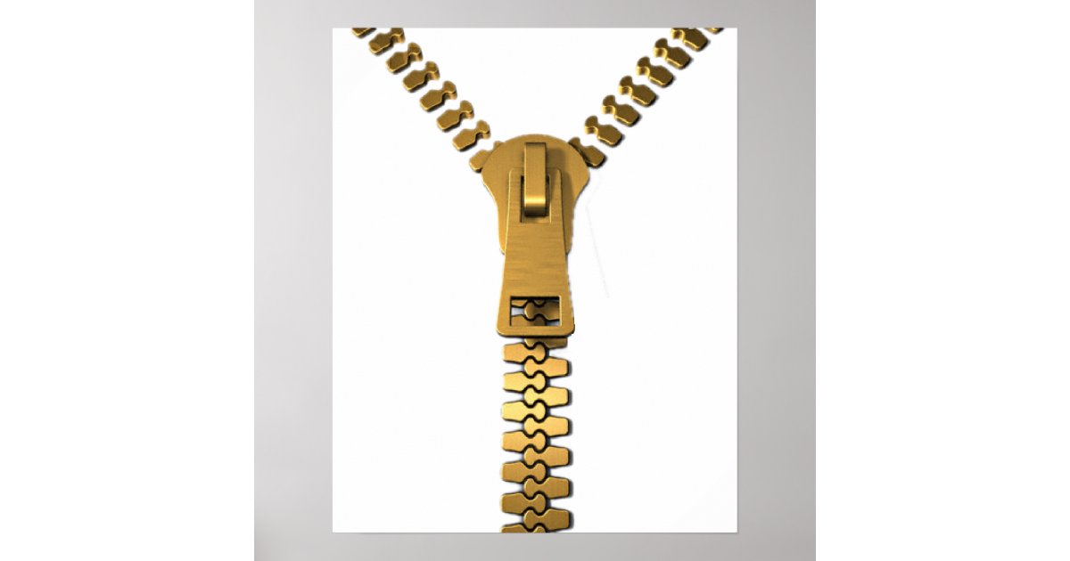 Giant Zipper Poster 16x20" | Zazzle