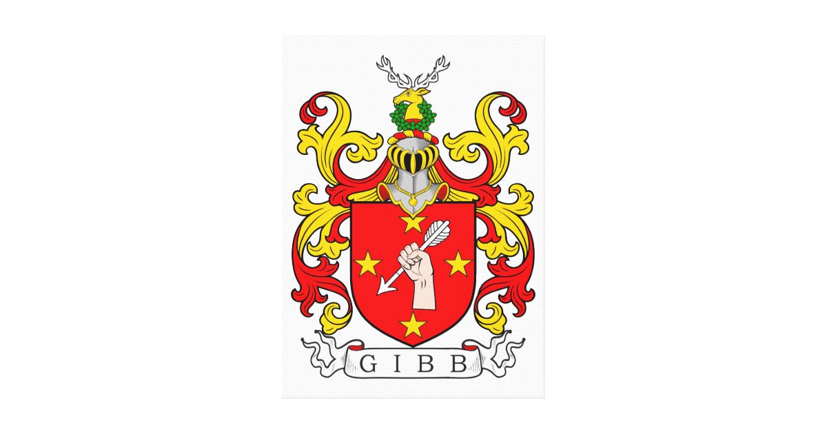 Gibb Coat of Arms (Scottish) Canvas Print | Zazzle
