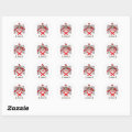 GIBBONS FAMILY CREST - GIBBONS COAT OF ARMS CLASSIC ROUND STICKER | Zazzle