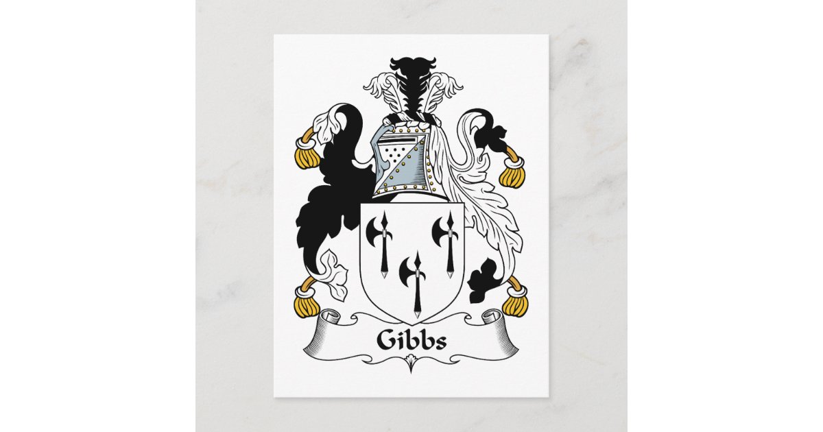 Gibbs Family Crest Postcard | Zazzle