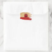 Gibraltar Flag Classic Round Sticker | Zazzle
