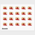 Gibraltar Flag Classic Round Sticker | Zazzle