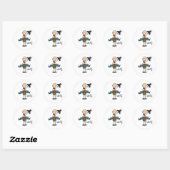 Giddy Up! Cowboy Stick Figure Sticker | Zazzle