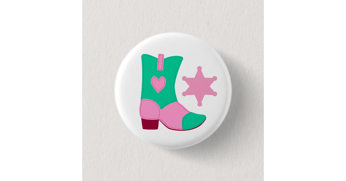 Giddy Up Cowgirl Button Zazzle