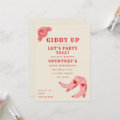 Giddy Up Let's Party Pink Cowgirl Birthday Invitation | Zazzle