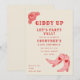 Giddy Up Let's Party Pink Cowgirl Birthday Invitation | Zazzle
