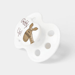 Giddy Up Palomino Pony Pacifier | Zazzle