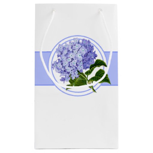 Gift Bag-Blue Hydrangea Small Gift Bag | Zazzle