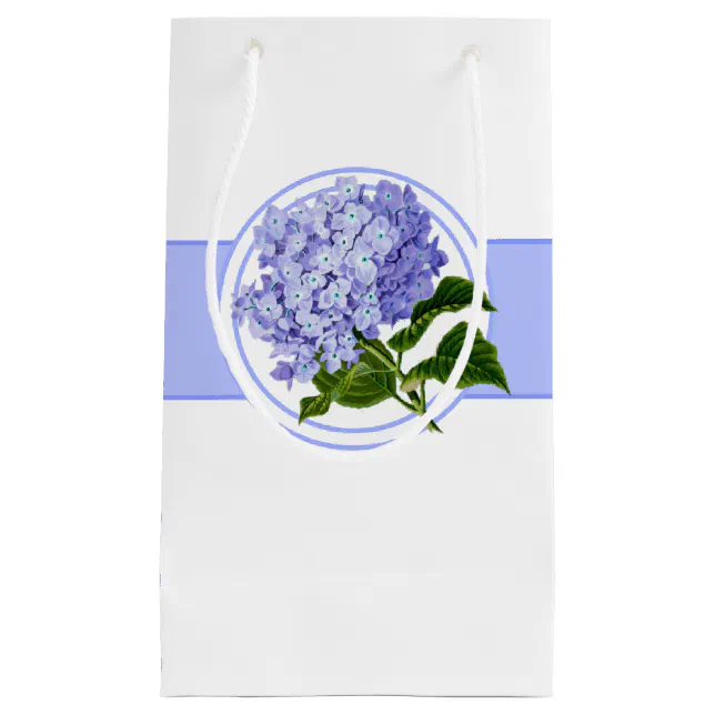 Gift Bag-Blue Hydrangea Small Gift Bag | Zazzle