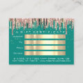 Gift Certificate Hairdresser Rose Mint Makeup | Zazzle