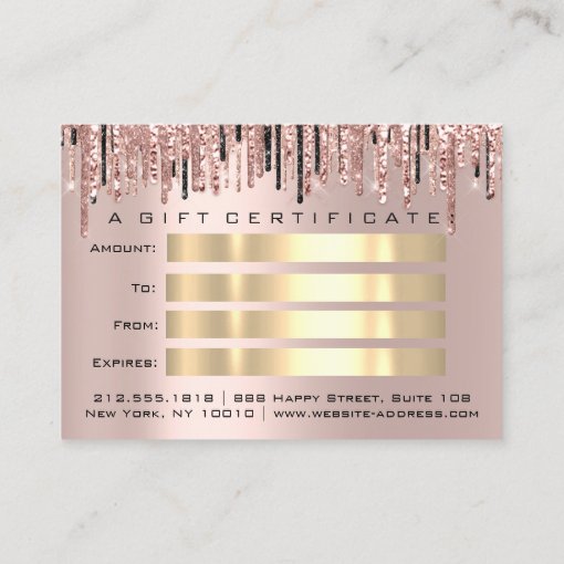 Gift Certificate Makeup Eyelash Hair Microblading | Zazzle