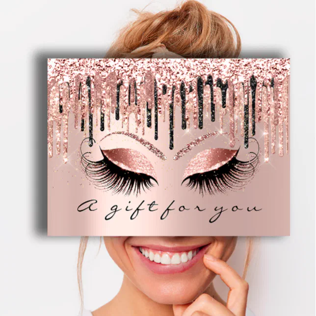 Gift Certificate Makeup Lash Hair Nails Eyes Rose | Zazzle