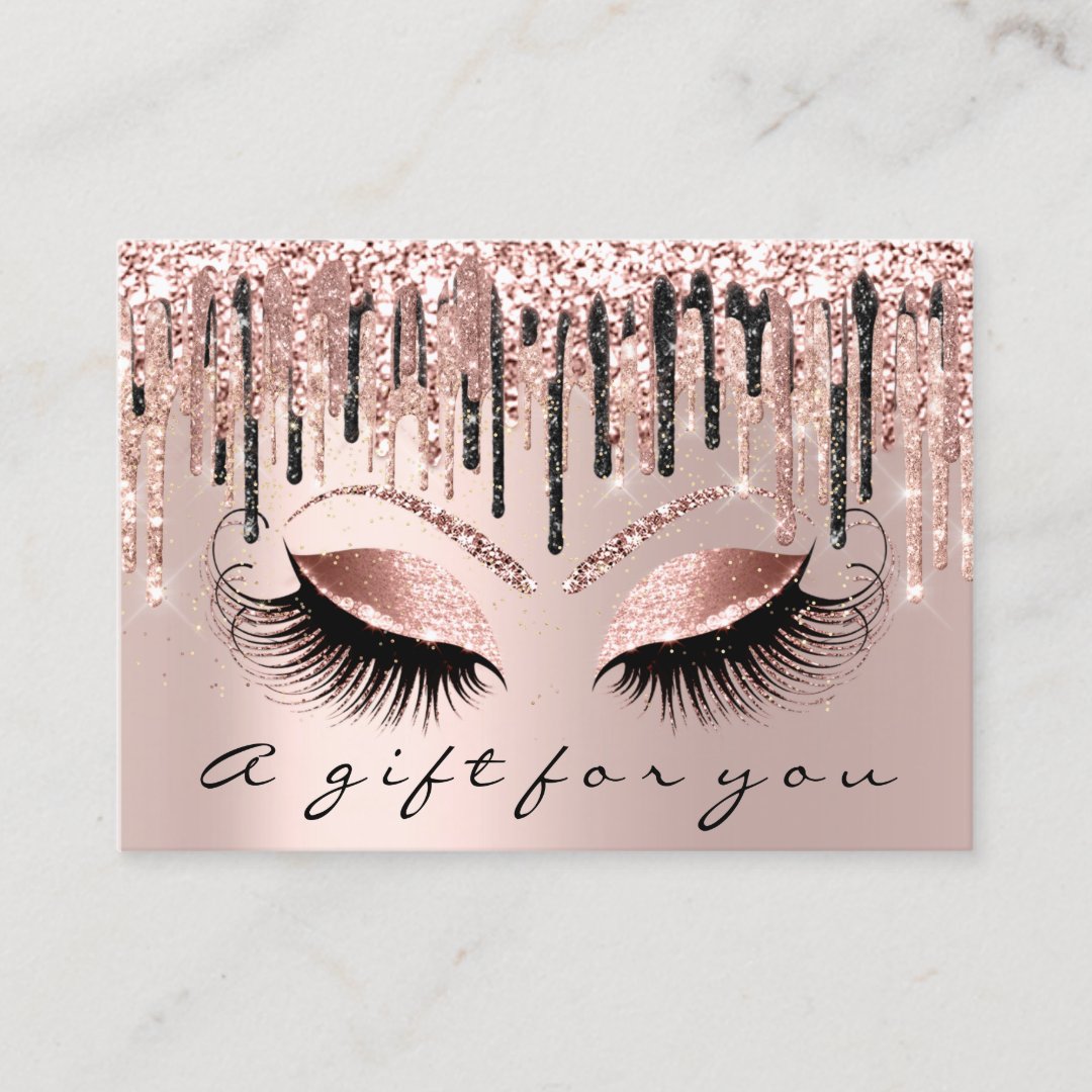 Gift Certificate Makeup Lash Hair Nails Eyes Rose | Zazzle