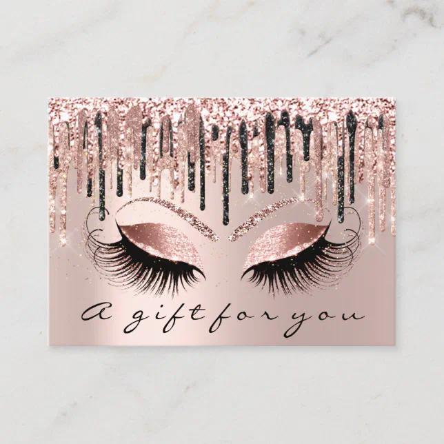 Gift Certificate Makeup Lash Hair Nails Eyes Rose | Zazzle