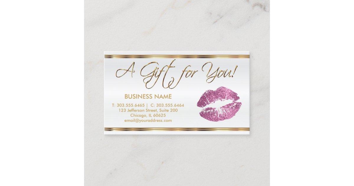 Gift Certificate So Pink Lipstick Business | Zazzle