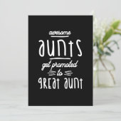 Gift for 1st Time Great Aunt - Great Aunts Invitation | Zazzle