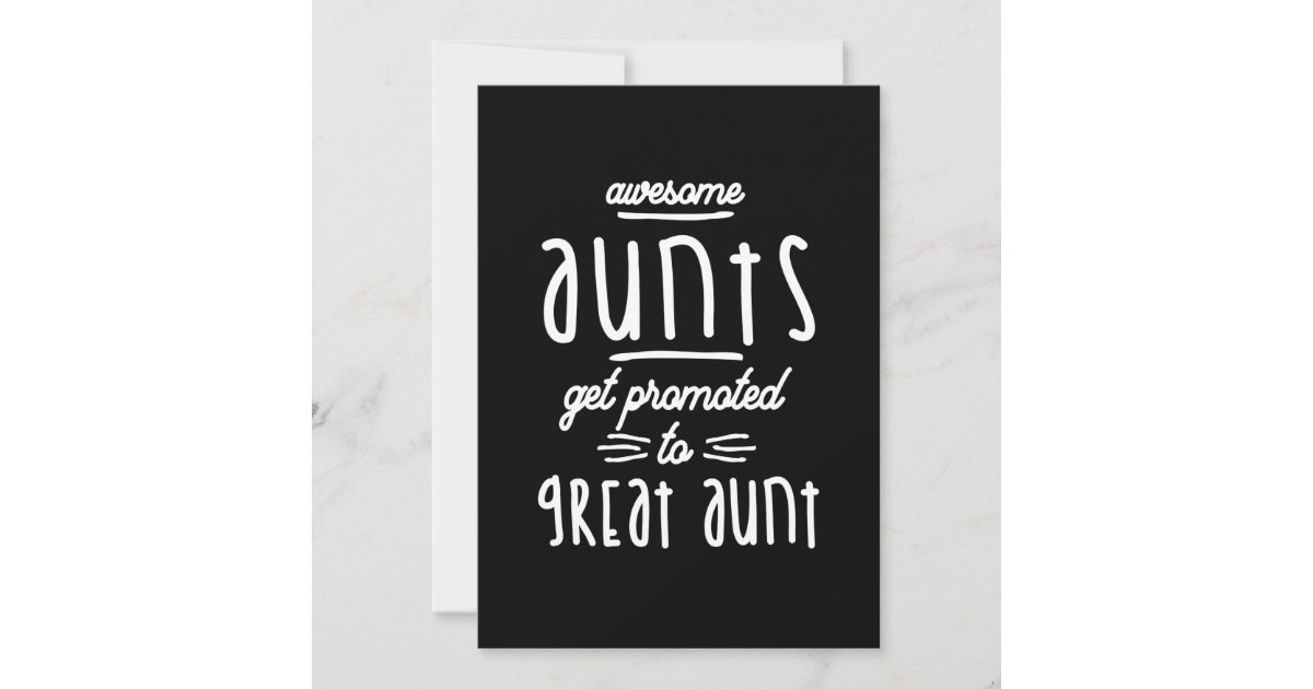Gift for 1st Time Great Aunt - Great Aunts Thank You Card | Zazzle
