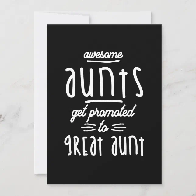 Gift for 1st Time Great Aunt - Great Aunts Thank You Card | Zazzle