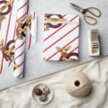 Gift from Santa for Kids Rudolph Cartoon Wrapping Paper | Zazzle