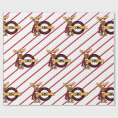 Gift from Santa for Kids Rudolph Cartoon Wrapping Paper | Zazzle
