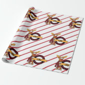 Gift from Santa for Kids Rudolph Cartoon Wrapping Paper | Zazzle