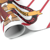 Gift from Santa for Kids Rudolph Cartoon Wrapping Paper | Zazzle