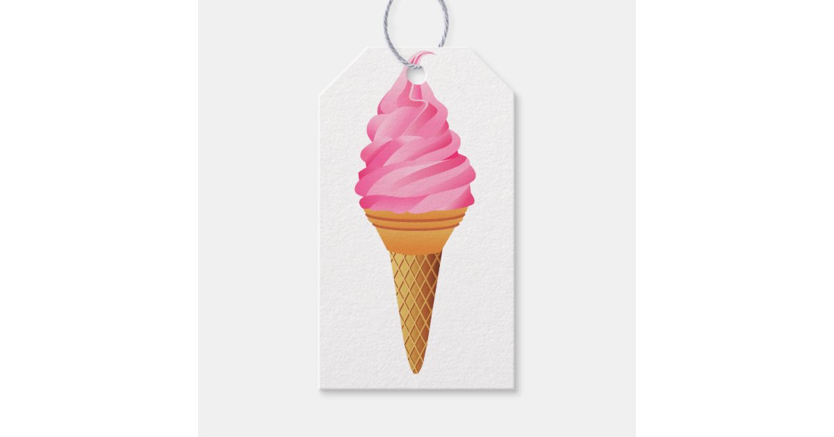 Gift Tags - Pink Ice Cream | Zazzle