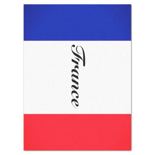 Gift Tissue Paper with French Flag | Zazzle