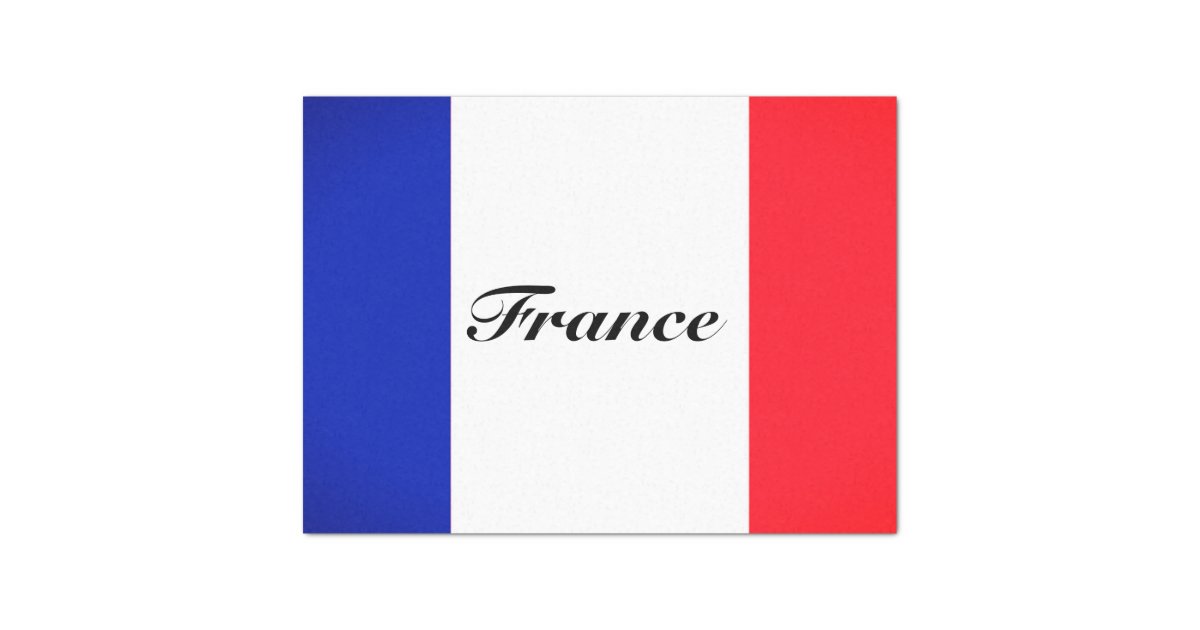 Gift Tissue Paper with French Flag | Zazzle