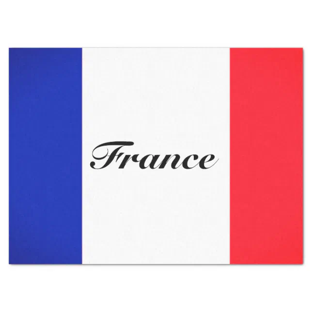 Gift Tissue Paper with French Flag | Zazzle