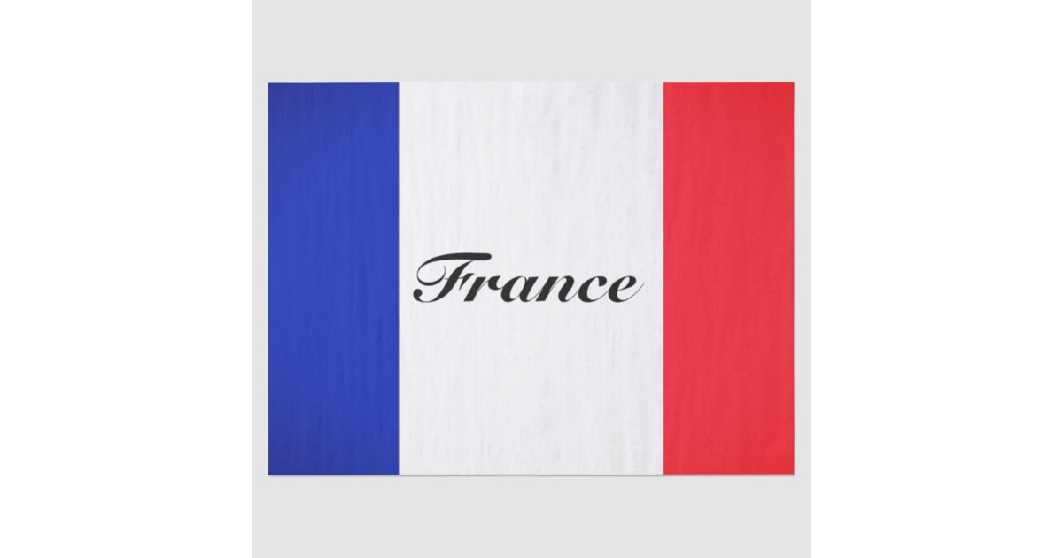 Gift Tissue Paper with French Flag | Zazzle