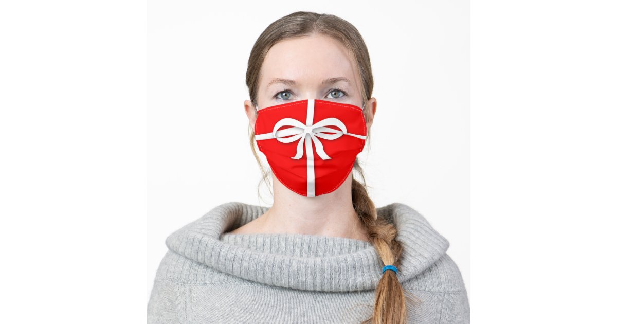 Gift Wrapped Christmas Face Mask | Zazzle