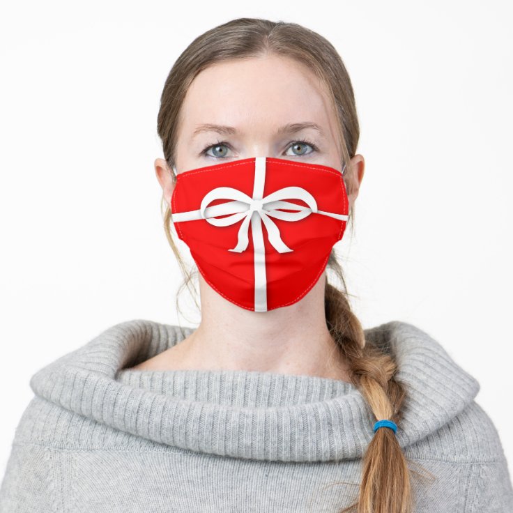 Gift Wrapped Christmas Face Mask | Zazzle