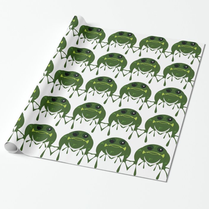Gifts Frog Wrapping Paper | Zazzle.com