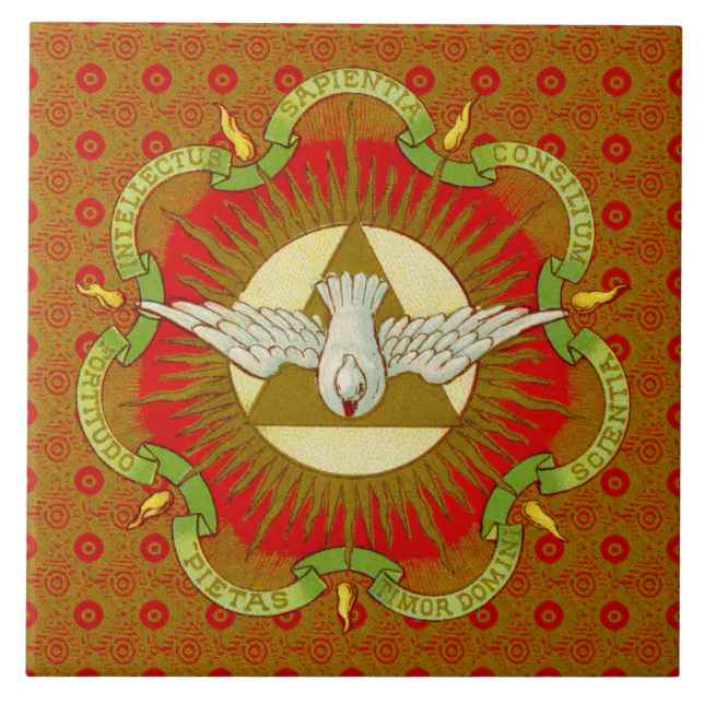 Gifts of the Holy Spirit (BK 026) ceramic tile 2 | Zazzle