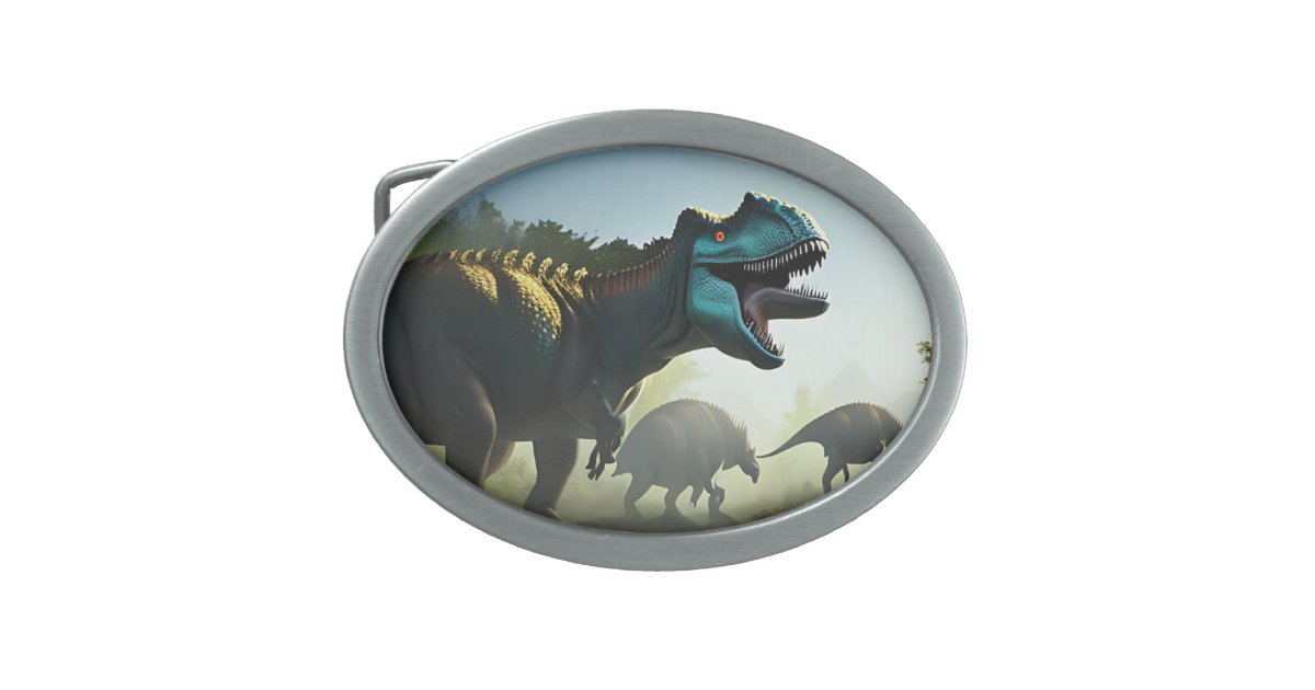 Giganotosaurus Dinosaurs Prowling, Belt Buckle | Zazzle