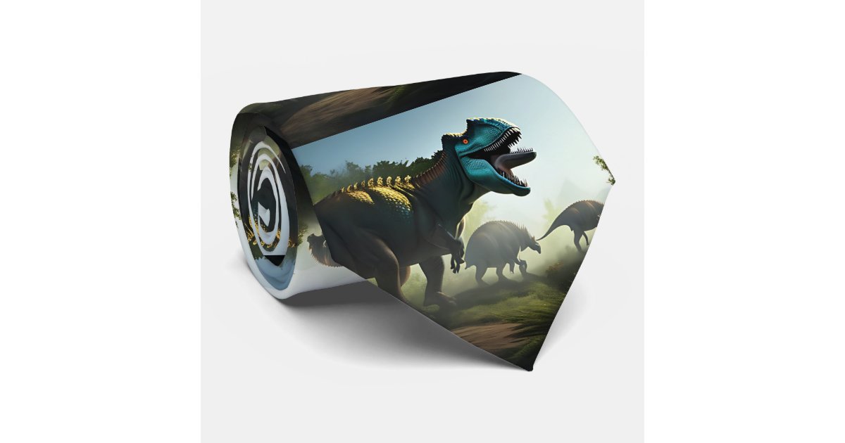 Giganotosaurus Dinosaurs Prowling, Neck Tie | Zazzle