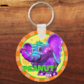 "GiggleBellies" Peanut the Elephant Keychain | Zazzle