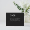 Gigi Definition T Women Gigi Gift Grandma Birthday Invitation Postcard ...